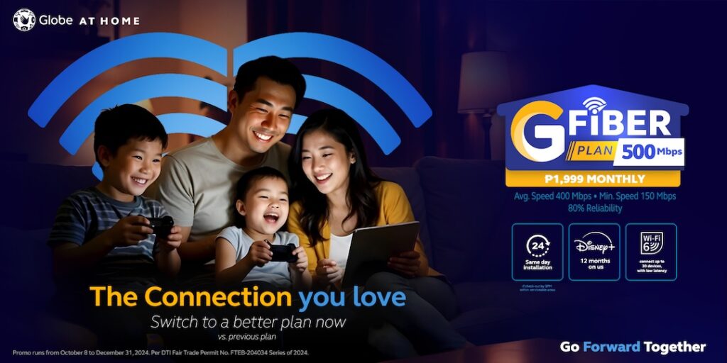 Globe AT HOME Unveils Upgraded GFiber Plans