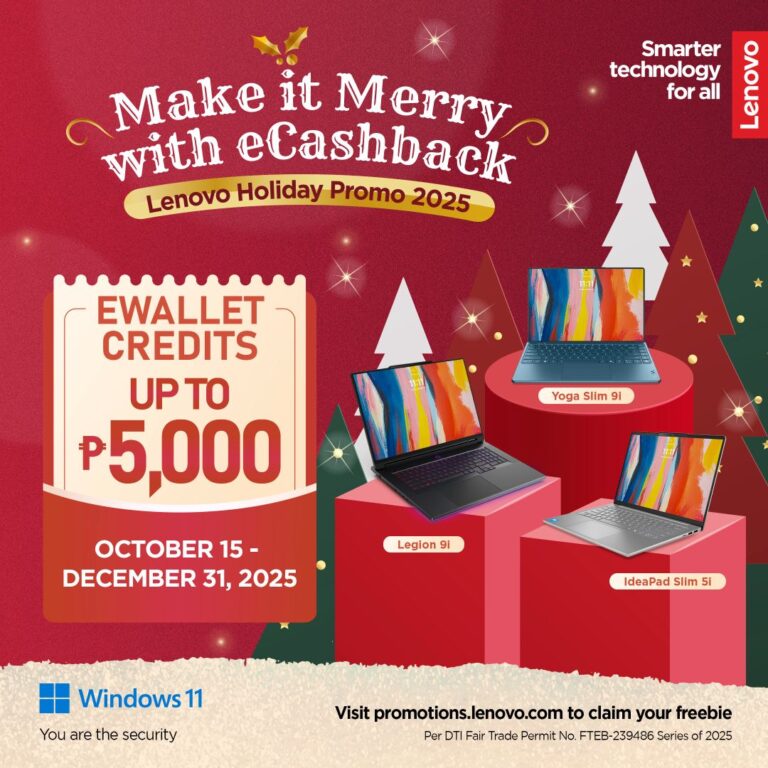 Lenovo Holiday Promo 2025: Get Up to ₱5,000 eWallet Credit